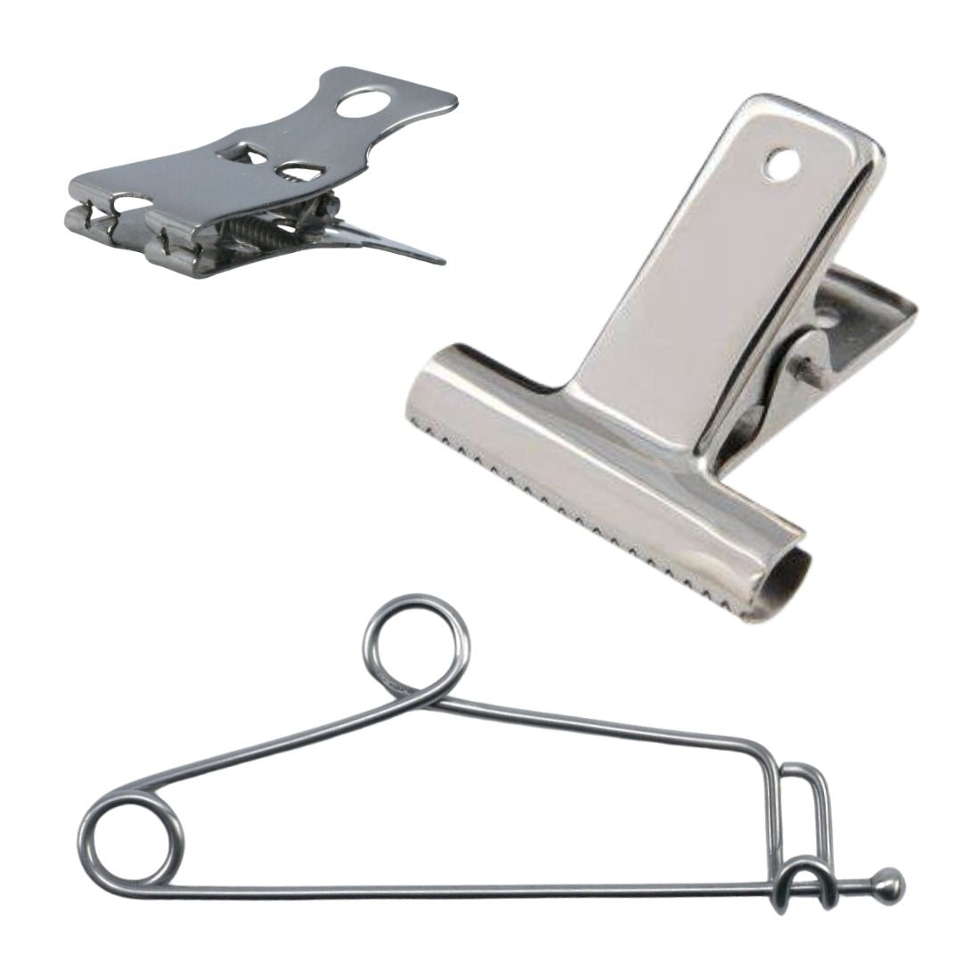 Bag Clips and Safety Pins – Scala Surgical Ltd