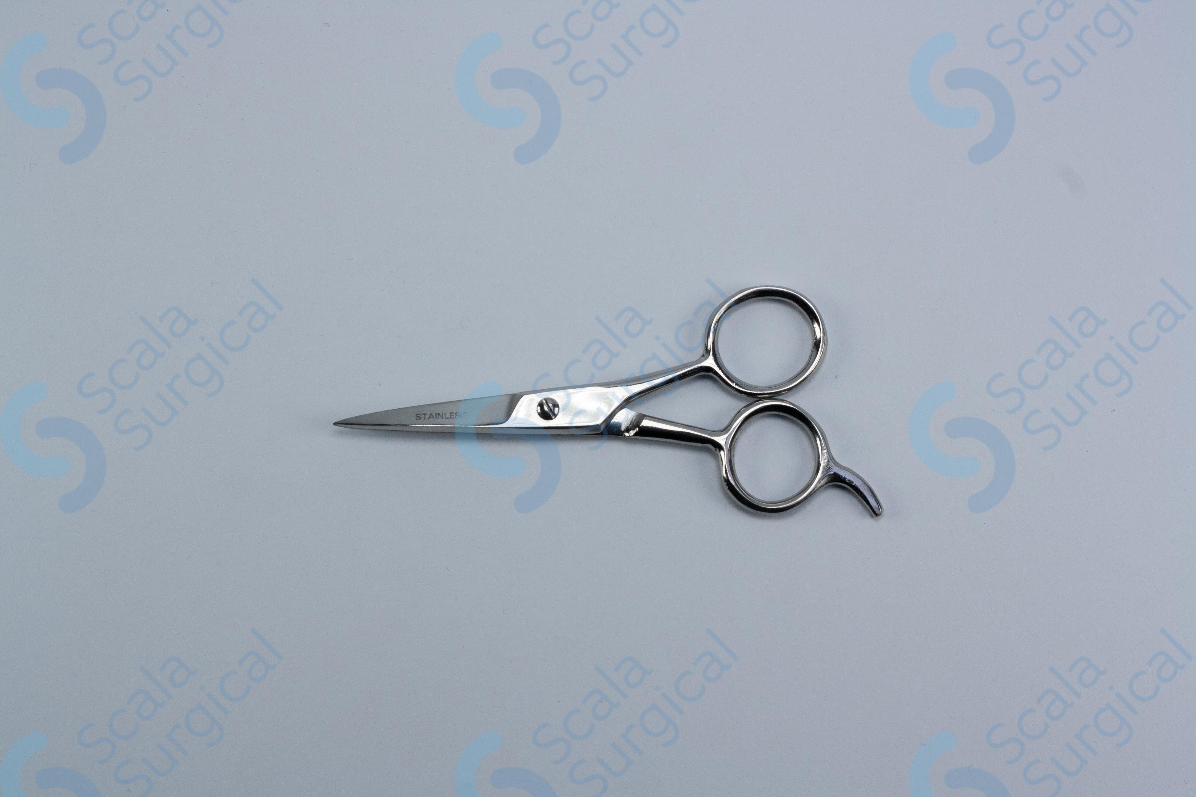 Barber Scissors Straight with Finger Rest (102mm) (4inch) – Scala ...