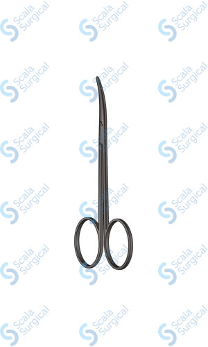Knapp Scissors Curved Black (114.3mm) (4.5inch) – Scala Surgical Ltd