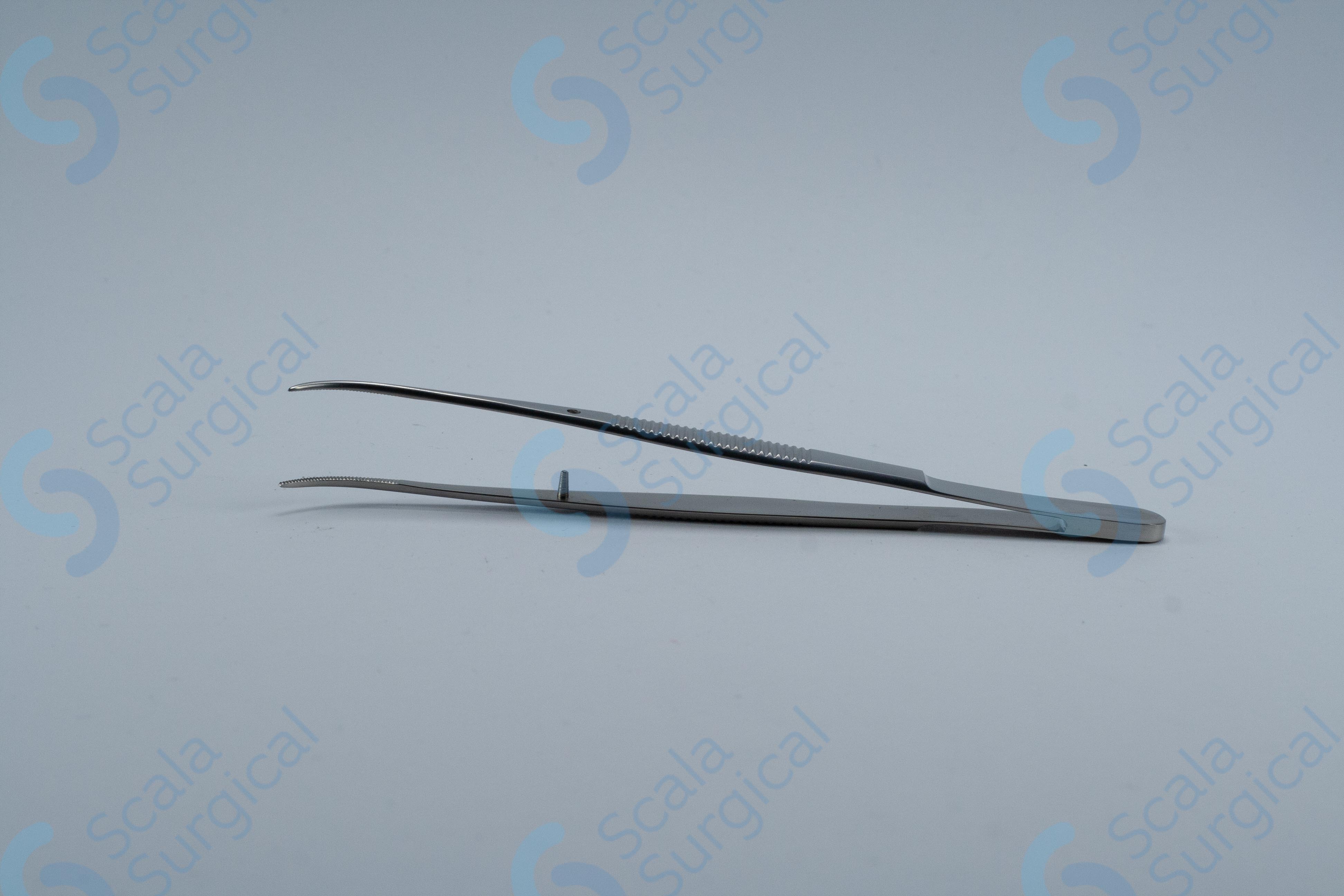Dissecting and Tissue Forceps Fine Pointed Curved with Guide Pin (127m ...