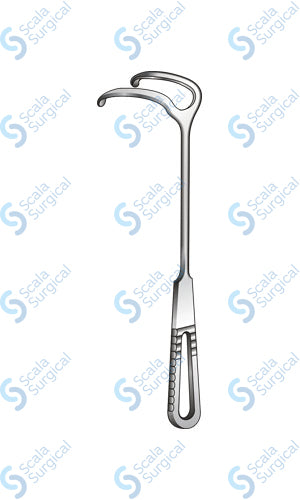 Farabeuf (Ollier) Retractor Single Ended 2 Prongs (Blade Width x Blade ...