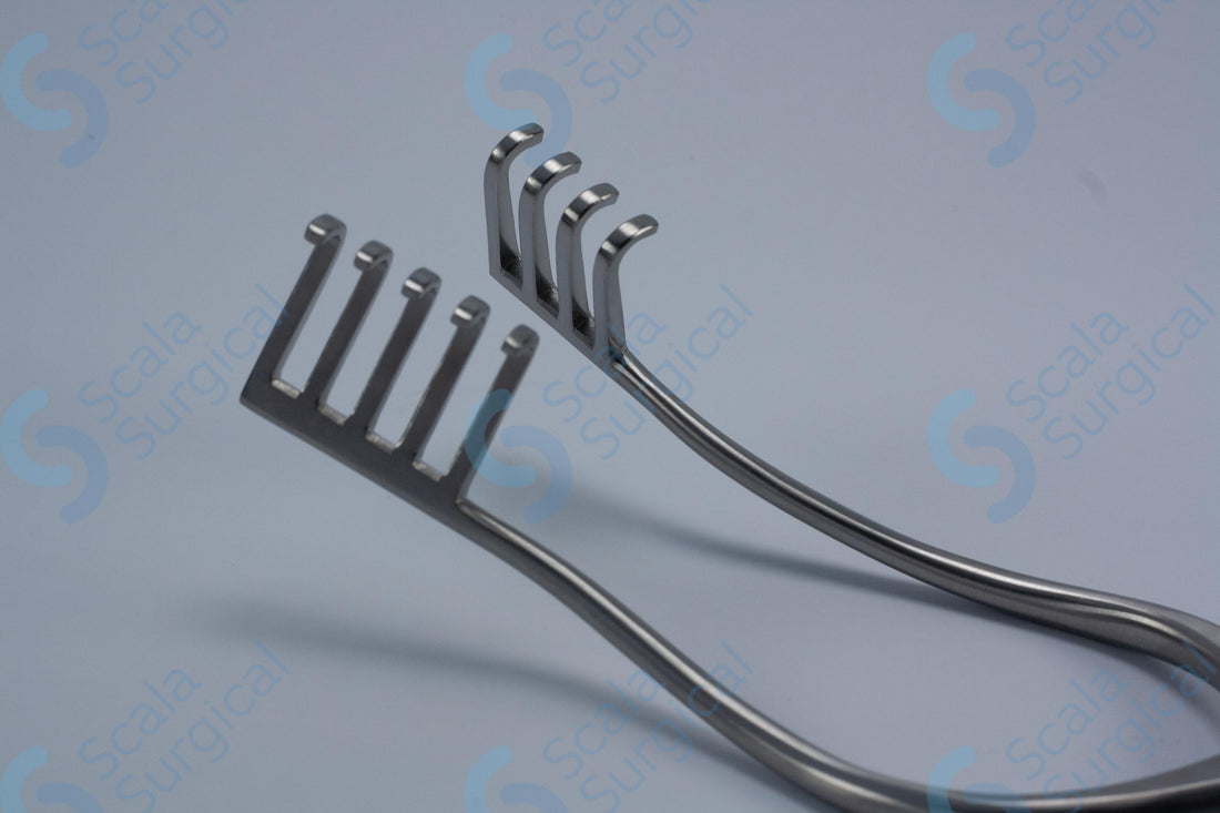 Weitlaner Self Retaining Retractor 3 x 4 Prongs Semi Sharp (195mm) (7 ...