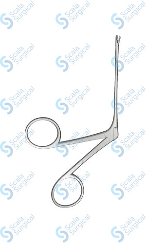 Hartmann Aural Forceps Crocodile Action Serrated Jaws (Shaft Length: 1 ...