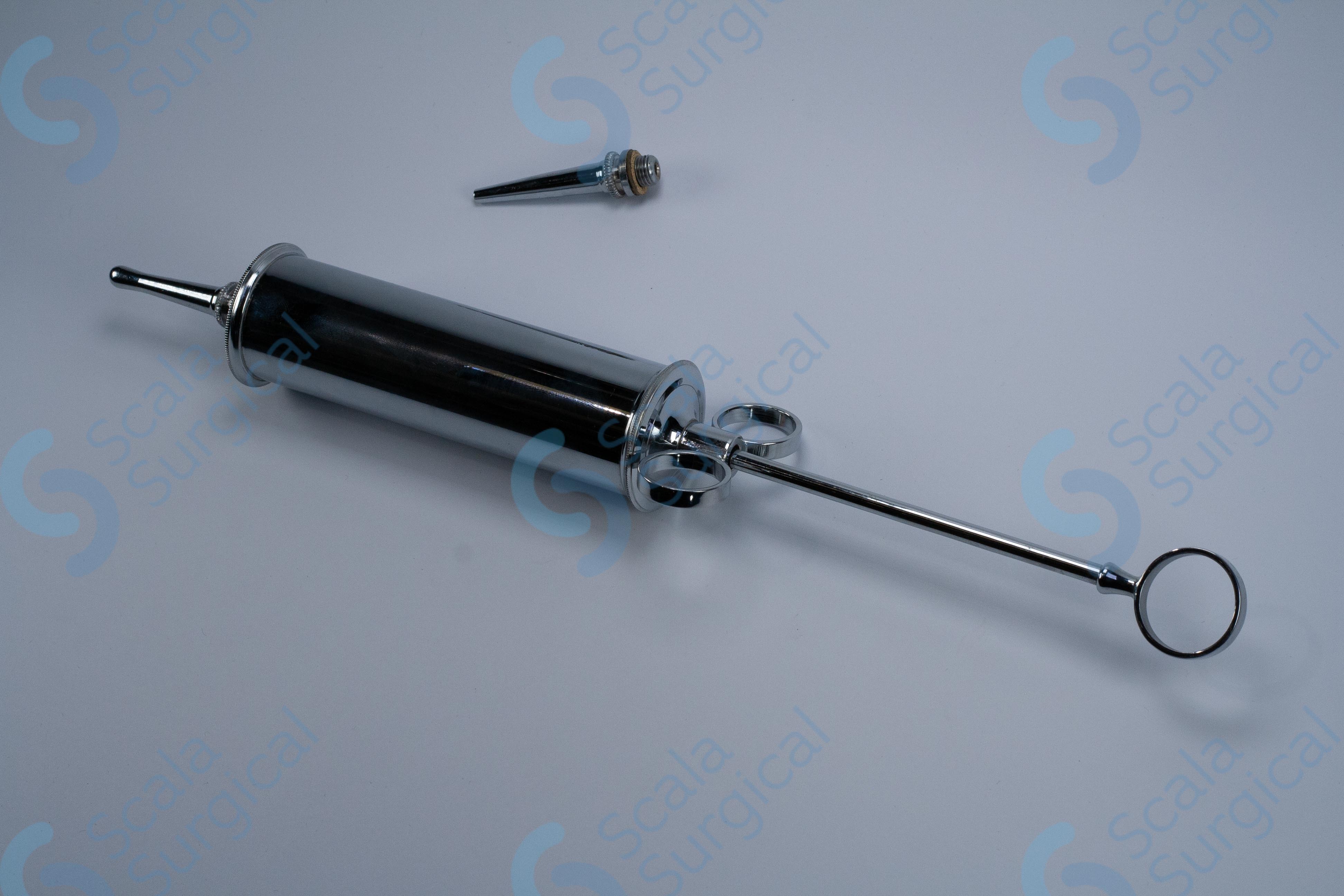 Ear / Aural Syringe Chrome Plated with 2 Nozzles (4oz) – Scala Surgical Ltd