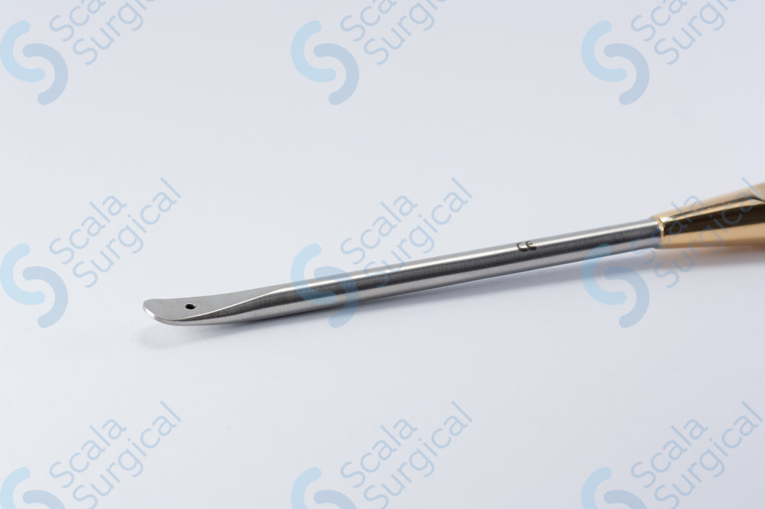 Suction Elevator Slight Curve Gold Handle (Elevator Length x Width: 25 ...